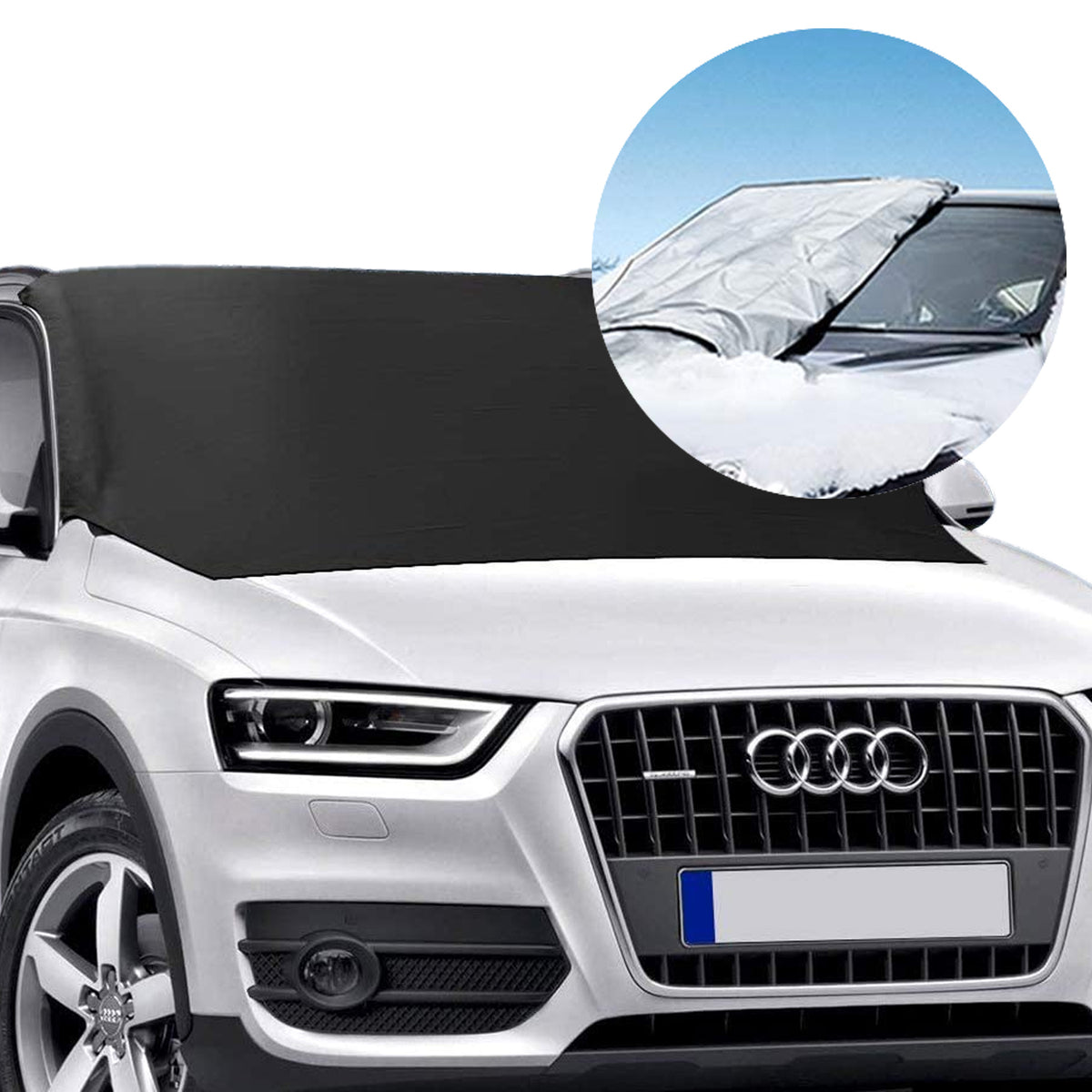 Windscreen Car Cover - Anti Theft, Year Round Use & Reversible - Small ...